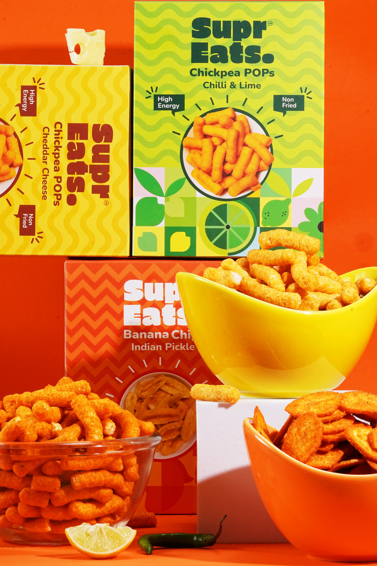 Lime & Chilli - Chickpea Pops | Non Fried | Super Grain | 100g x 3 ...
