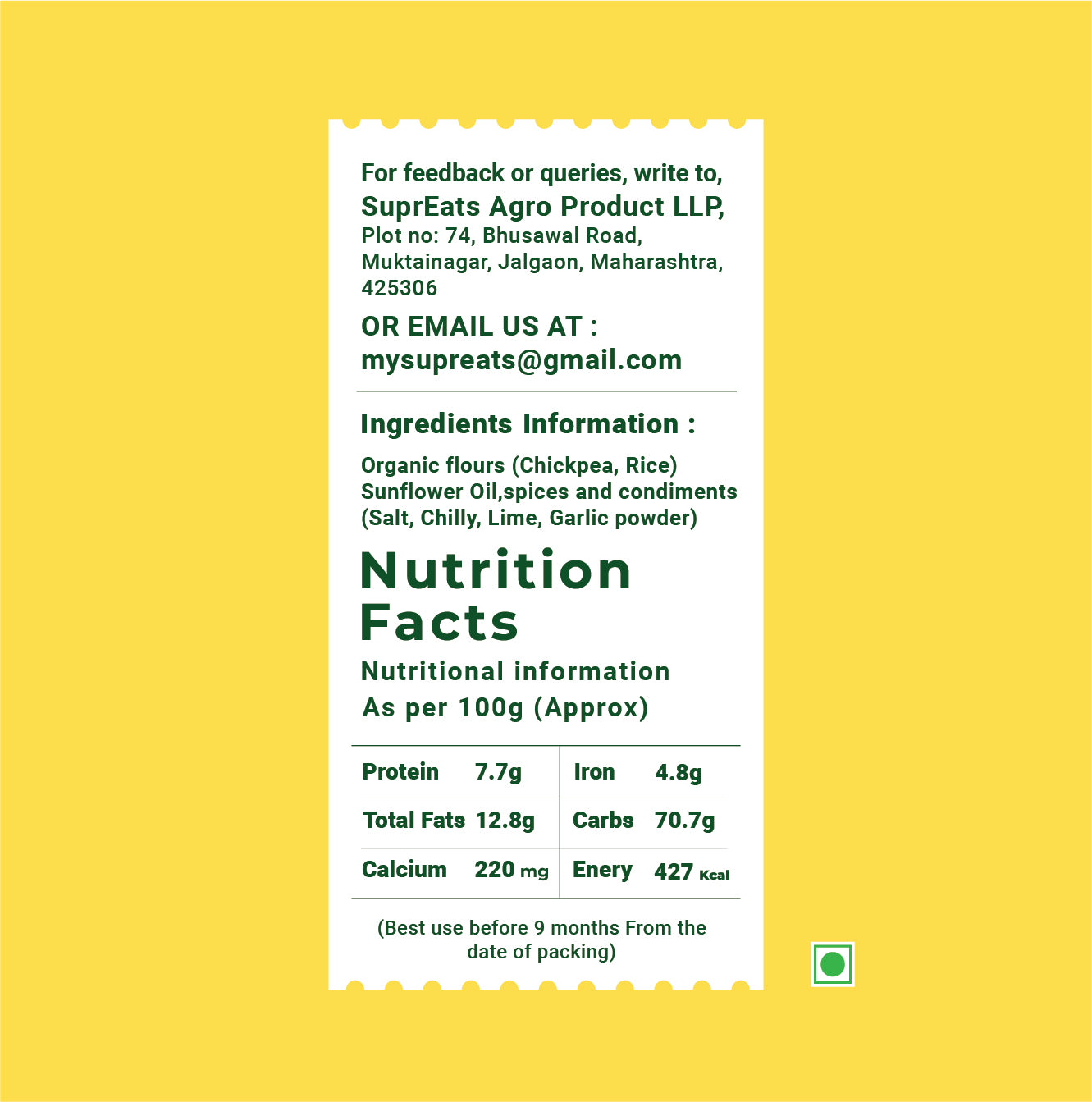 Lime & Chilli - Chickpea Pops | Non Fried | Super Grain | 100g x 3 ...