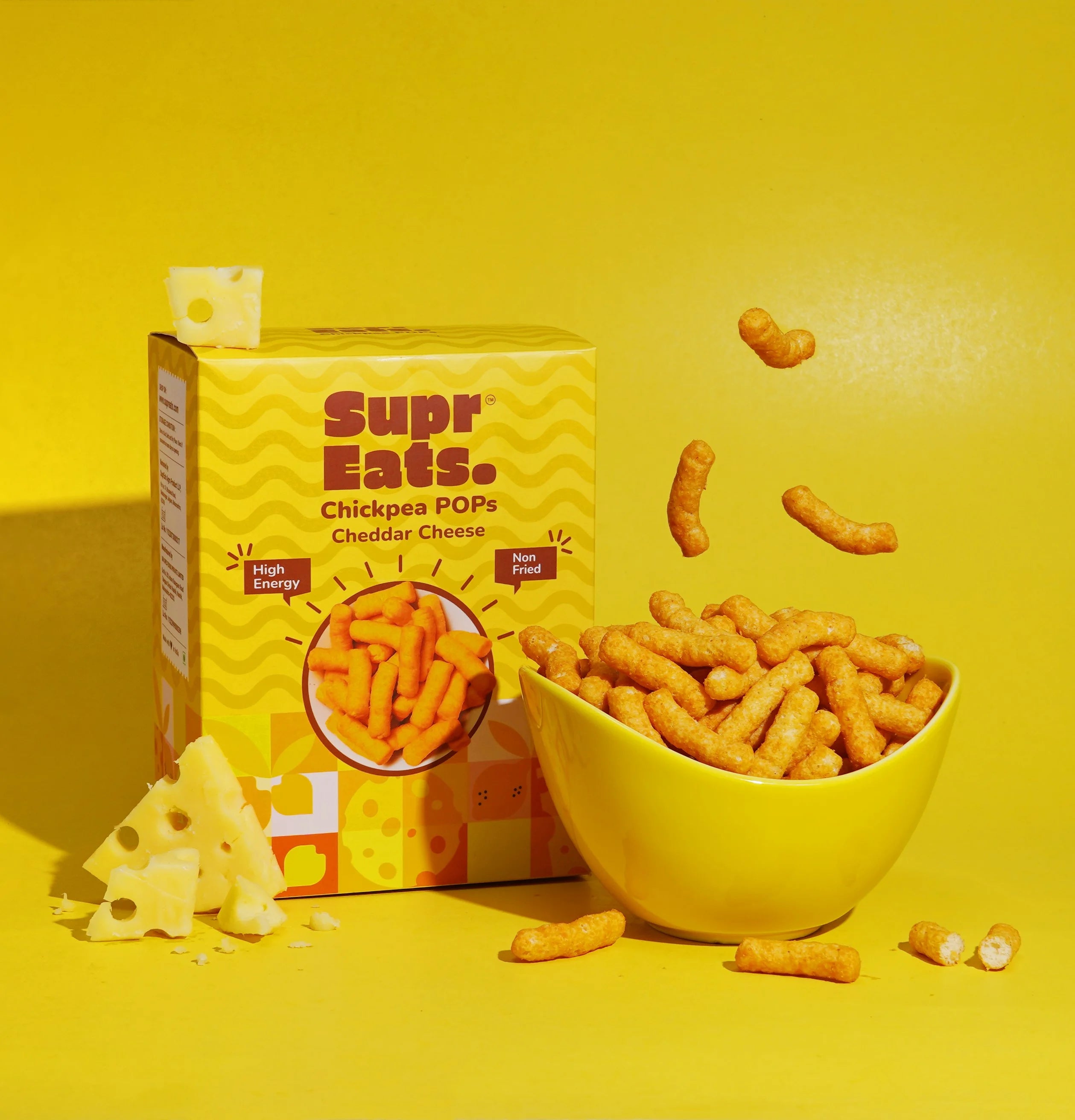 Cheddar Cheese - Chickpea Pops | Non Fried | 100g – SuprEats